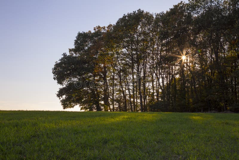 Sun In German Region Odenwald Stock Photo - Image of odenwald, europe ...