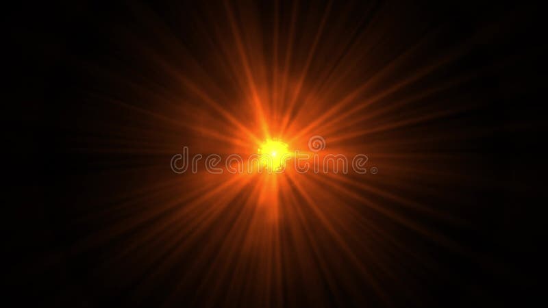 Sun Glare Motion Graphics with Night Background Stock Footage - Video ...