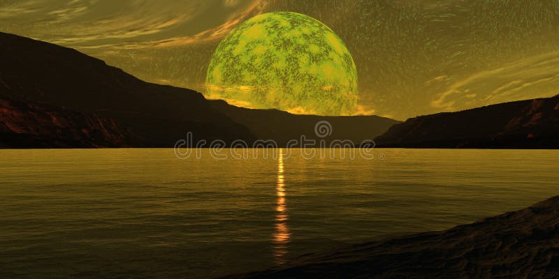 Two suns sunrise stock photo. Image of dark, science - 20175816