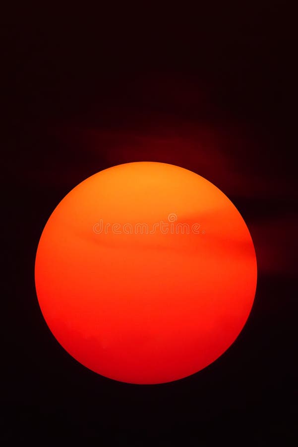 Sun on glow sunset sky stock illustration. Illustration of background ...