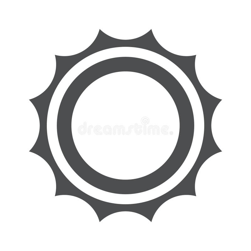 Sun Glyph Icon Summer and Warm Sunshine Design Element Stock Vector ...