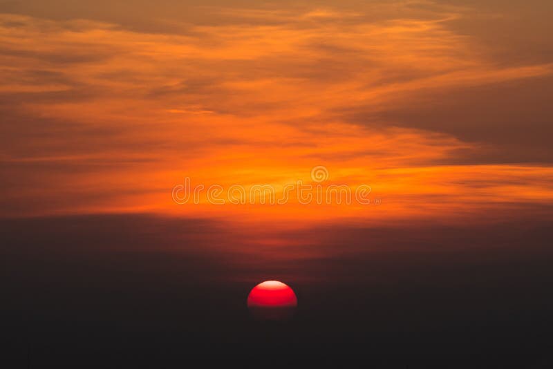 Sun is Go Down during Sunset Time Stock Photo - Image of sunlight ...