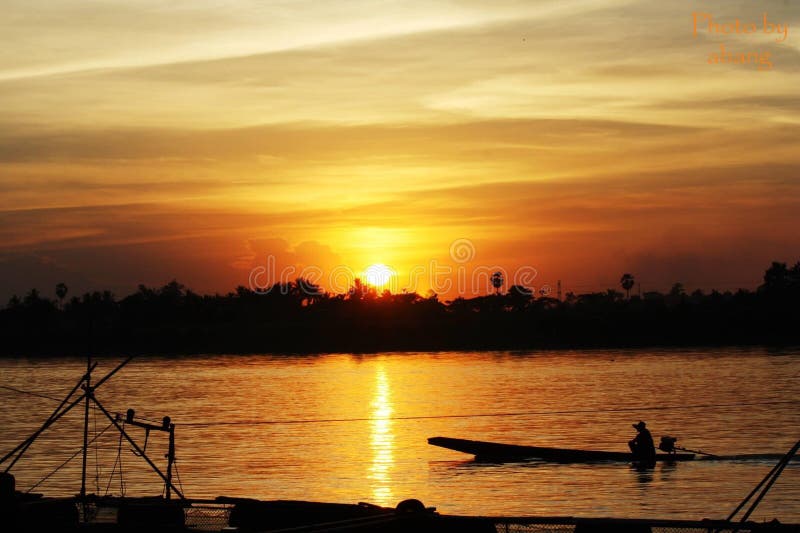 The sun is going down stock image. Image of - 195141289