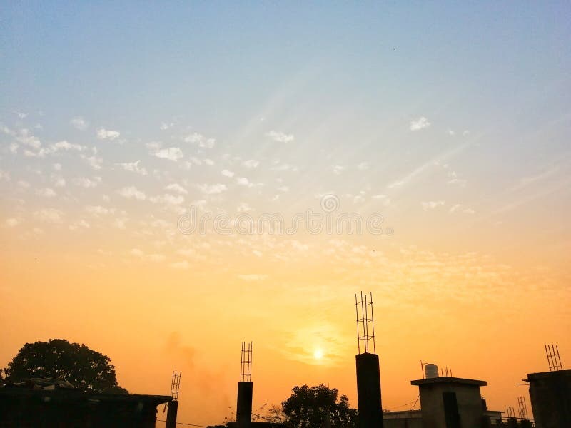 Sun going to dark world stock image. Image of world - 168608981