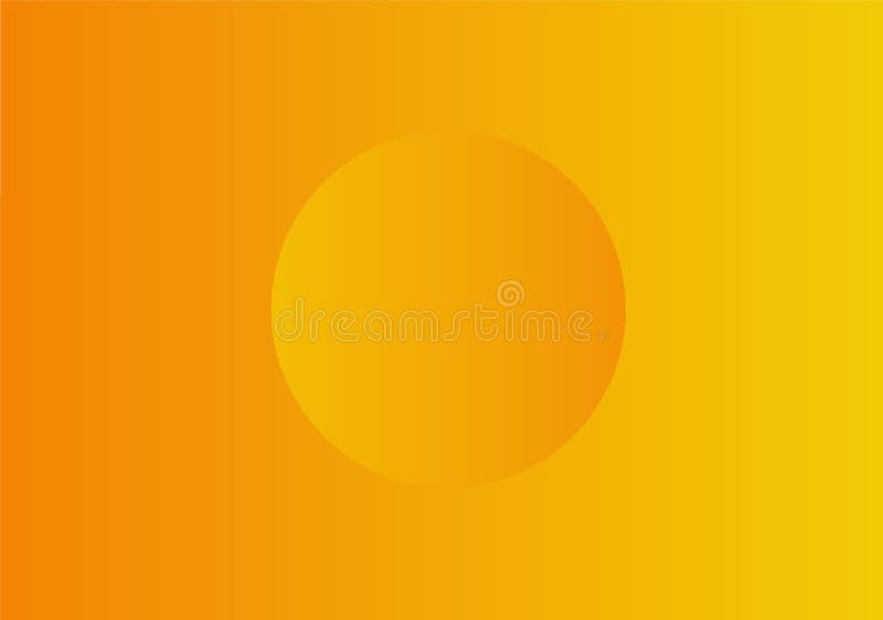 Sun on Gradient Background. Vector Illustration. Orange and Yellow ...