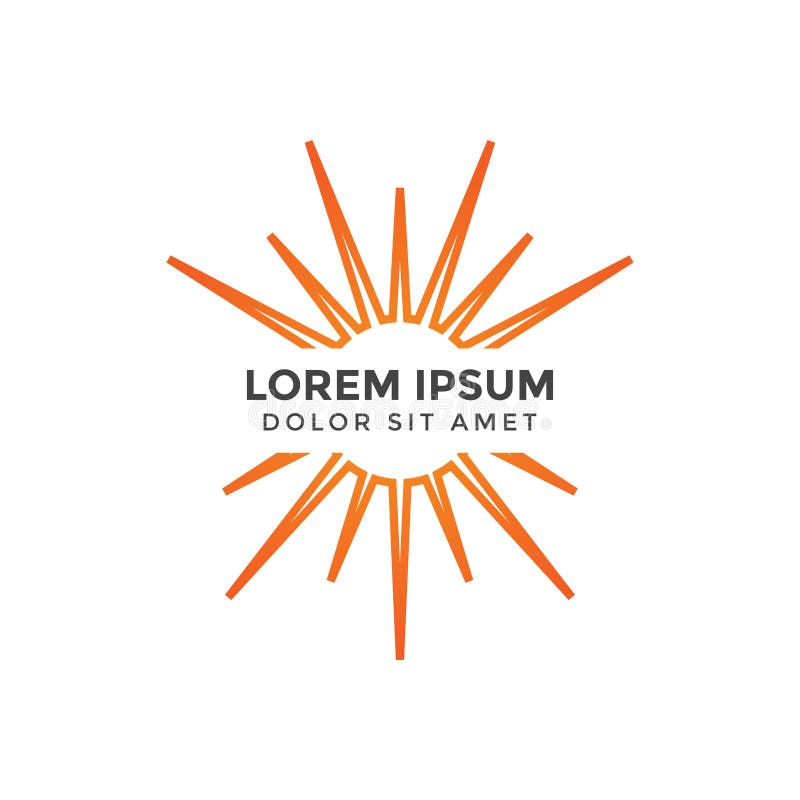 Abstract Sun Graphic Design Template Vector Illustration Stock Vector ...