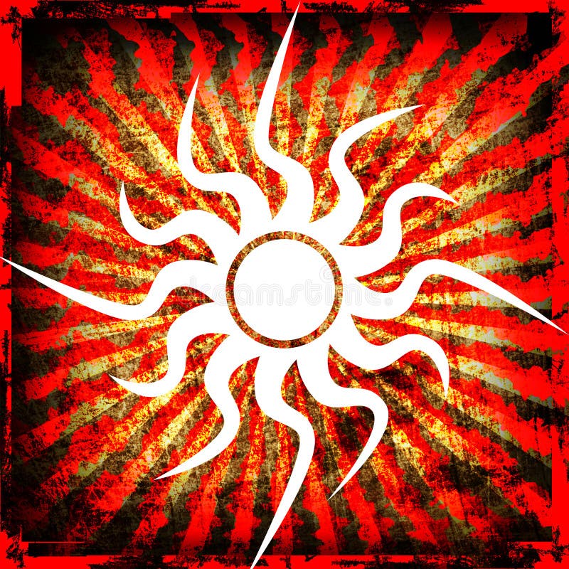 Sun Grunge Background Picture. Image: 20411786