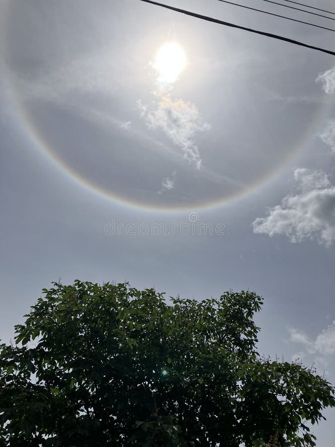 Sun Halo stock photo. Image of light, lighting, dusk - 250016216