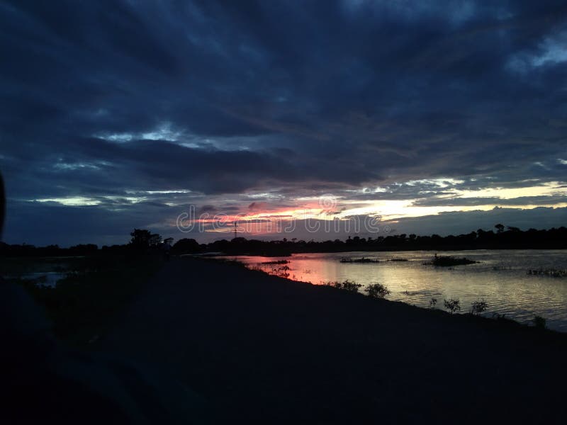 The Sun Had Disappeared Behind a Cloud Stock Image - Image of ...