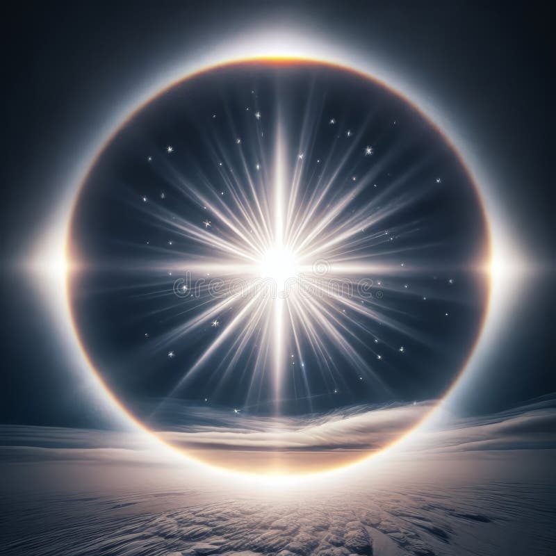 Sun Halo a Circular Halo of Light Around Thesun Caused by the R Stock ...