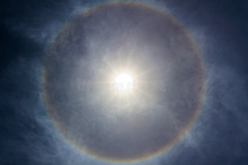 Sun halo. stock image. Image of circular, rainbow, fantastic - 40715345