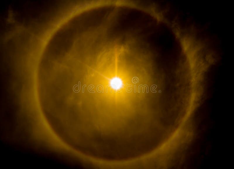 Sun halo phenomenon stock photo. Image of environment - 57129896
