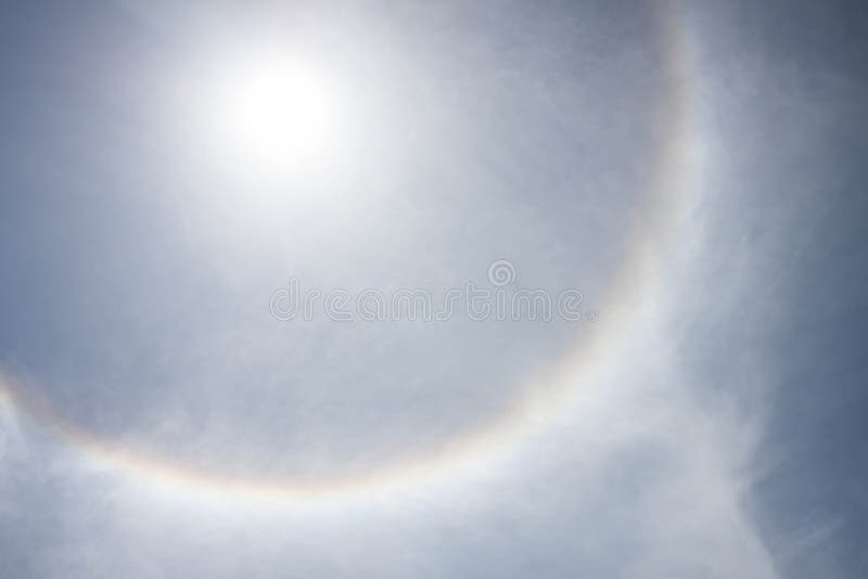 Sun halo stock image. Image of rainbow, haze, natural - 42896707