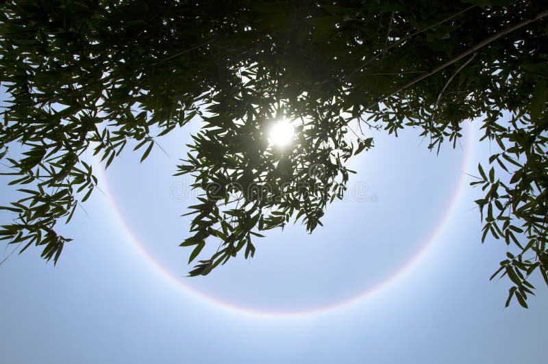 Sun halo phenomenon stock image. Image of nature, fantastic - 84061457