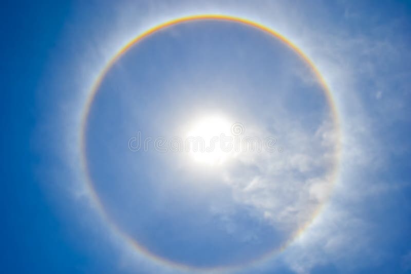 Sun Halo in the Sky stock image. Image of blue, effect - 22317877