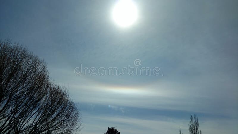 Sun Halo in sky stock photo. Image of zions, rocks, utah - 150901402