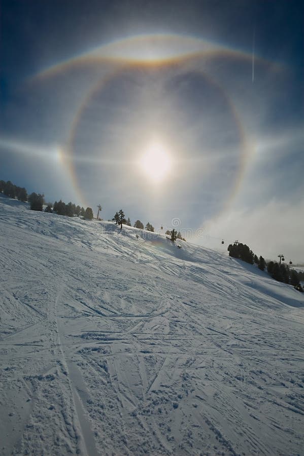 Sun Halos stock image. Image of landscape, color, halo - 41177935