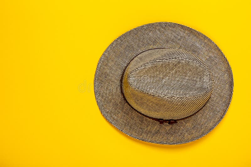 Sun hat top view stock image. Image of design, summer - 157032247