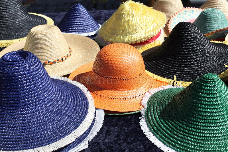 Sun hats stock photo. Image of shadow, color, hats, sunny - 9215852
