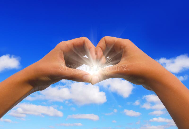 Sun Heart stock image. Image of feel, give, people, concept - 8019093