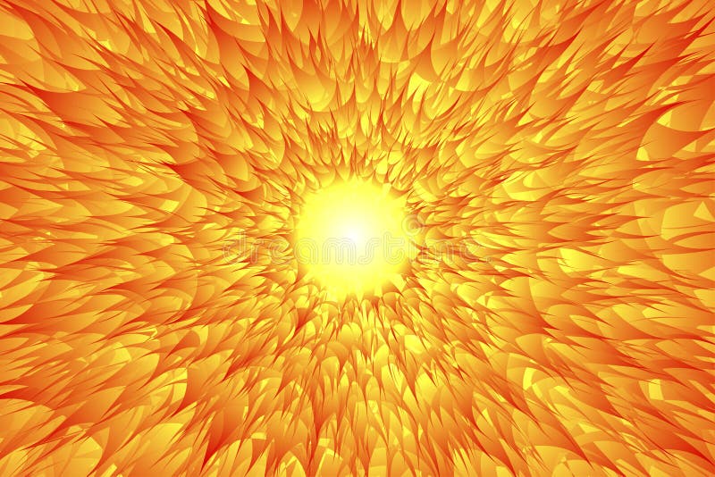 Sun Heat Hot Fire Bomb Explode Abstract Background Stock Vector ...