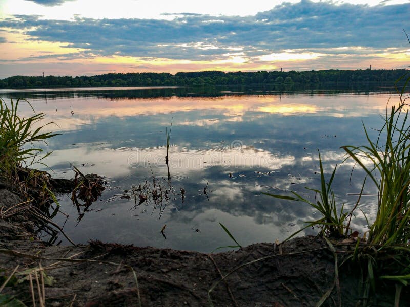 The Sun Hid Behind the Clouds, but Still in the Sky Stock Photo - Image ...