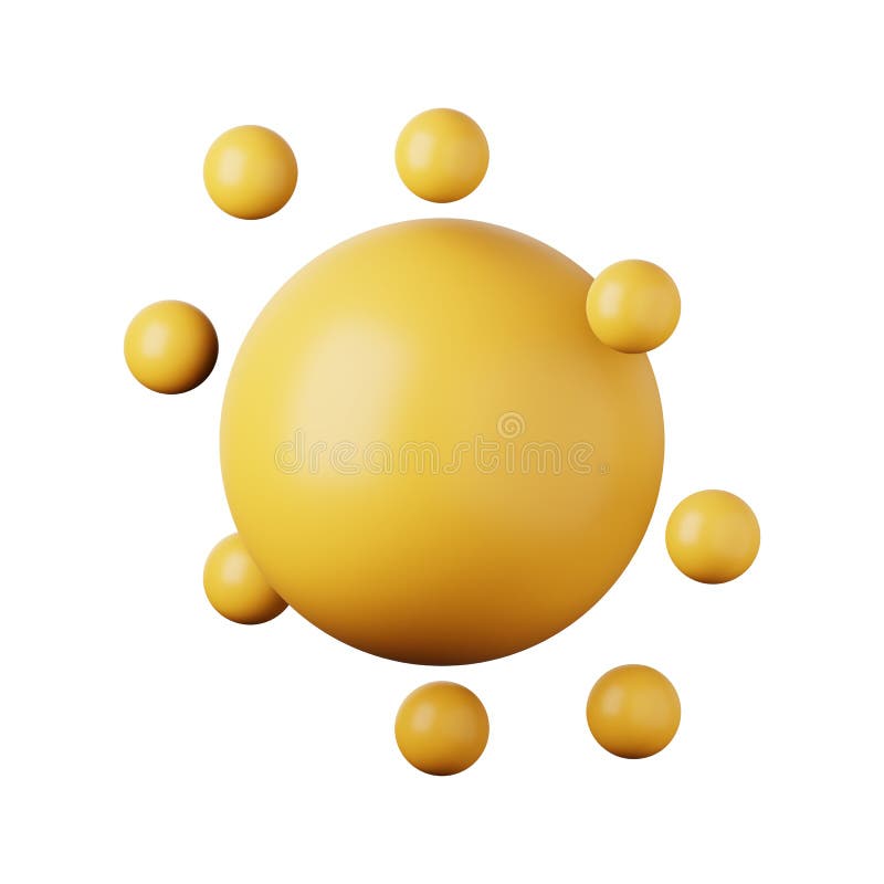 Sun High Quality 3D Render Illustration Weather Icon. Stock ...