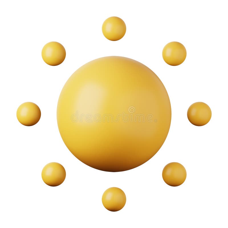 Sun High Quality 3D Render Illustration Weather Icon. Stock ...