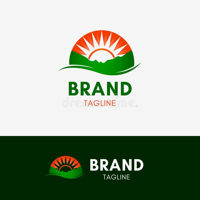 Hill Farm Logo Sunset Stock Illustrations – 493 Hill Farm Logo Sunset ...