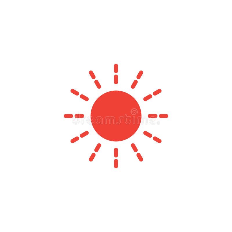 Sun Hot Icon Graphic Design Template Illustration Stock Vector ...