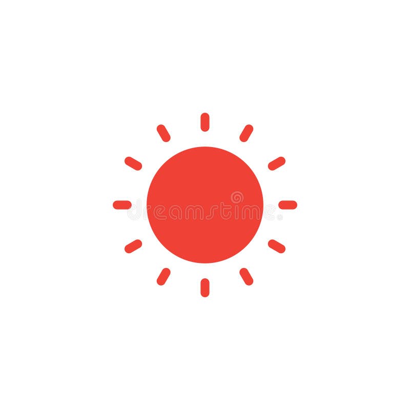 Sun Hot Icon Graphic Design Template Illustration Stock Vector ...