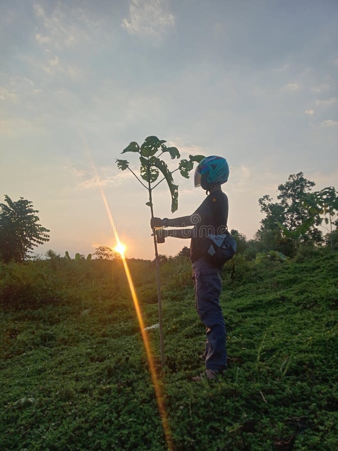 The Sun, Humans and the Universe Protect Each Other Stock Image - Image ...