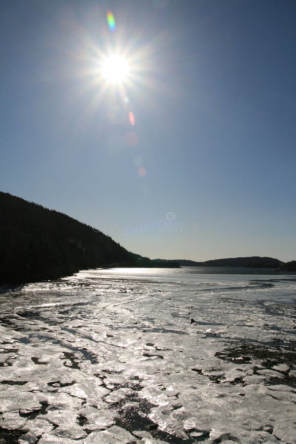 Bottlle Cove at sunset stock image. Image of color, beauty - 39508017