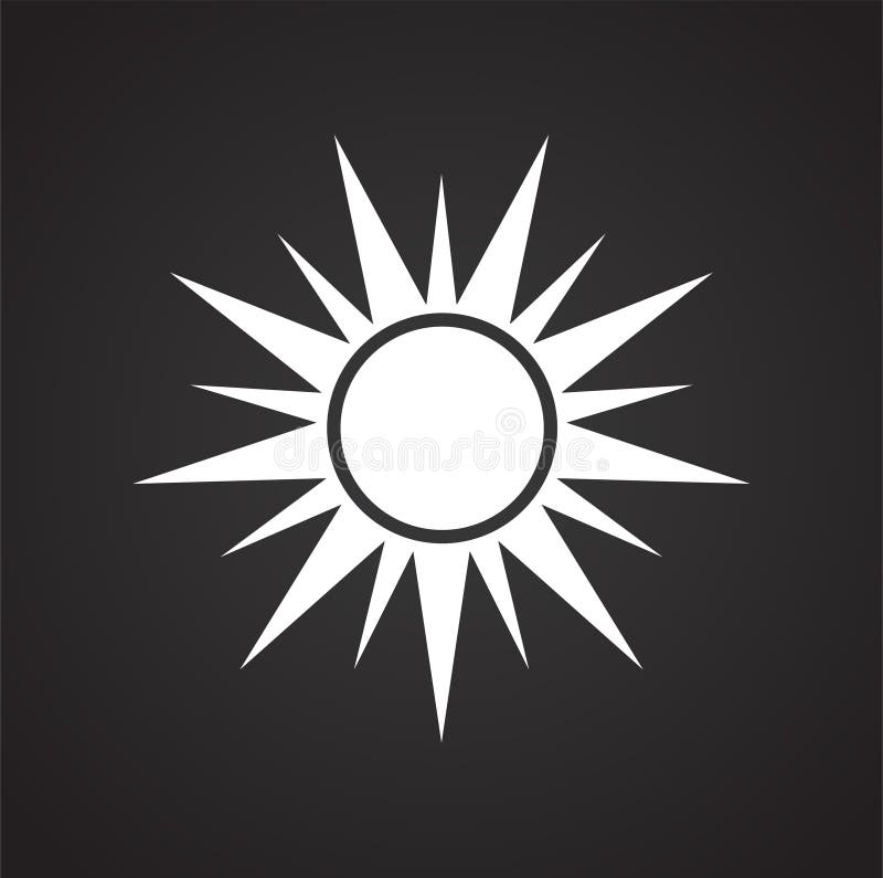 Sun Icon on Background for Graphic and Web Design. Simple Vector Sign ...