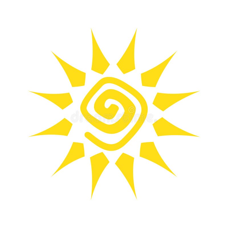 Sun Icon on Background for Graphic and Web Design. Simple Vector Sign ...