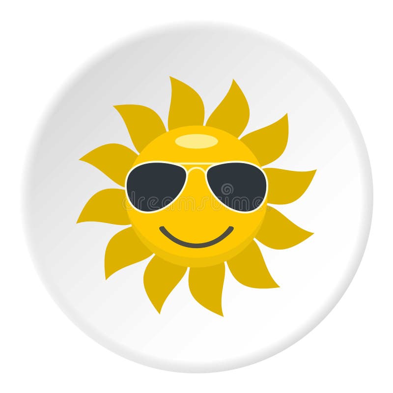 Sun icon circle stock vector. Illustration of symbol - 108599540