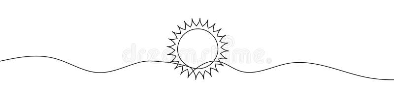 Sun Continuous Line Drawing Stock Illustrations – 1,009 Sun Continuous ...
