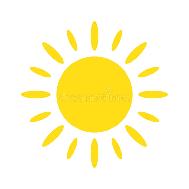 Sun Icon in Flat Style, Simple Yellow Sun. Stock Vector - Illustration ... Sun Icon in Flat Style, Simple Yellow Sun. Stock Vector - Illustration ...