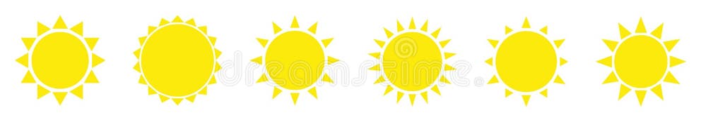 Sun Icon in Flat Style, Simple Yellow Sun. Stock Vector - Illustration ... Sun Icon in Flat Style, Simple Yellow Sun. Stock Vector - Illustration ...