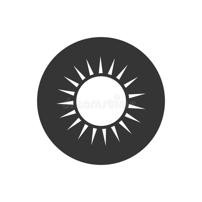 Sun Icon. Modern Weather Icon. Flat Symbols Stock Vector - Illustration ...