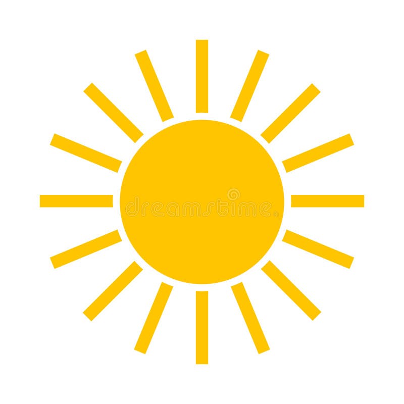 Sun icon simple stock vector. Illustration of graphic - 111509901