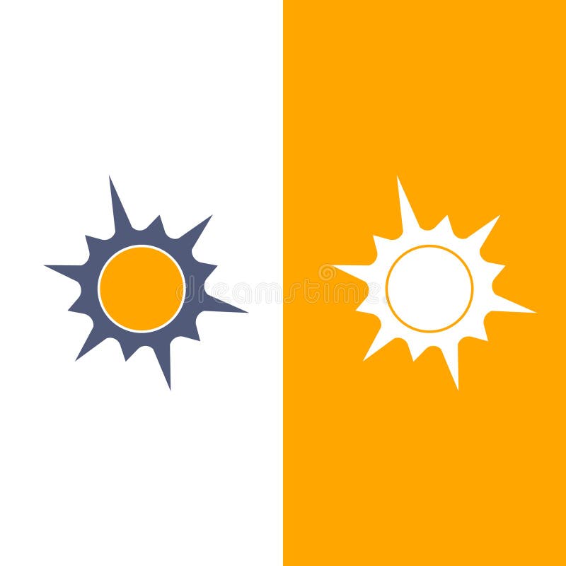 Sun Icon, the Source of Light Symbol. Sunlight, Sunrise Element ...