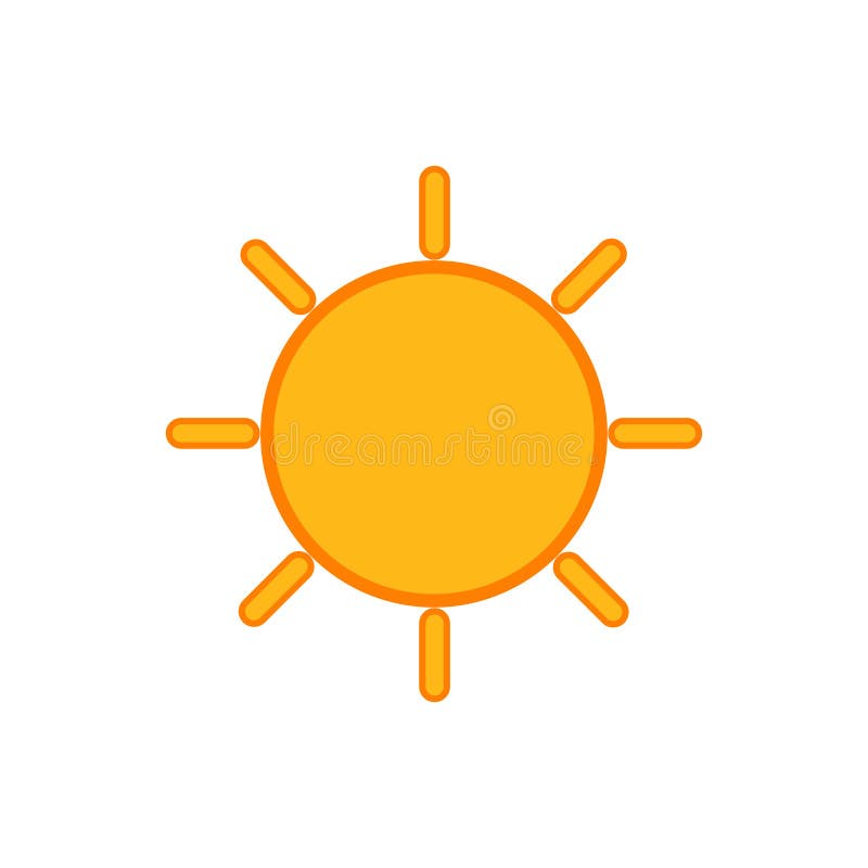 Sun Icon. Summer Symbol. Sign Sunshine Vector Stock Illustration ...