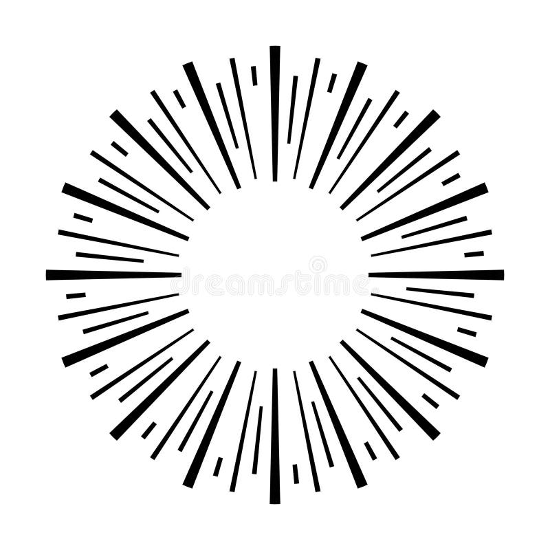 Sun Icon, Sunburst Vector Illustration Element Stock Vector ...