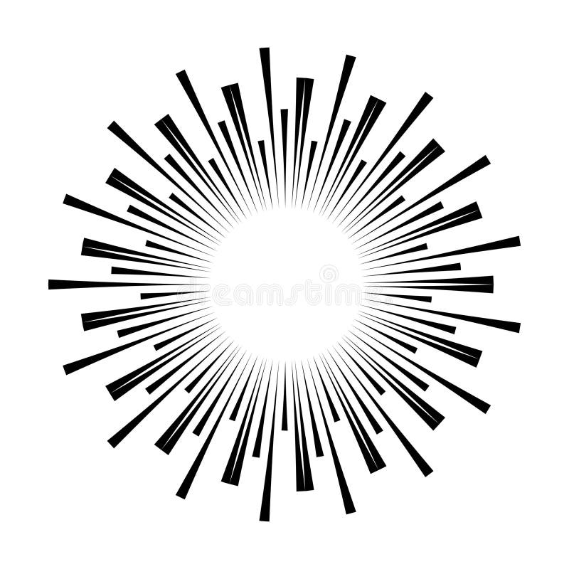 Sun Icon, Sunburst Vector Illustration Element Stock Vector ...