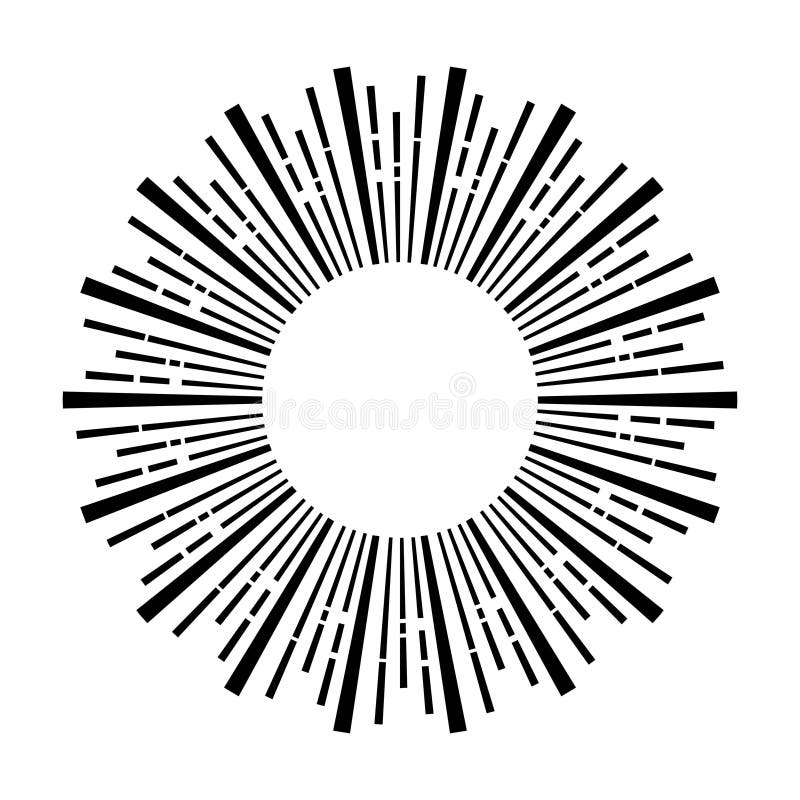 Sun Icon, Sunburst Vector Illustration Element Stock Vector ...