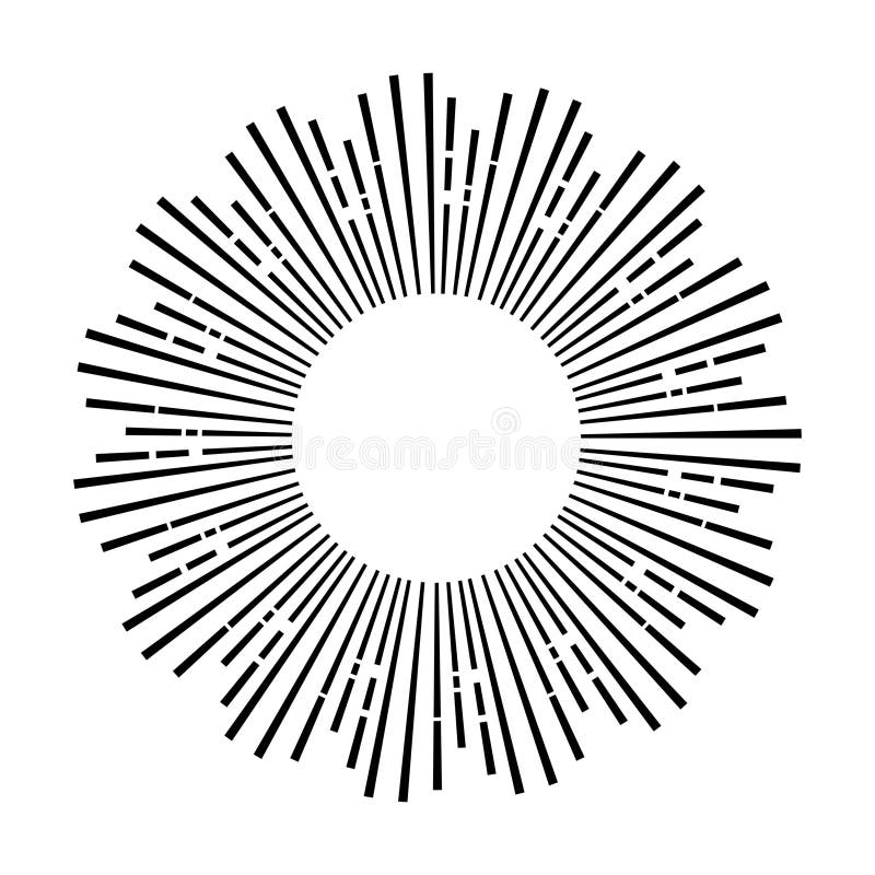 Sun Icon, Sunburst Vector Illustration Element Stock Vector ...