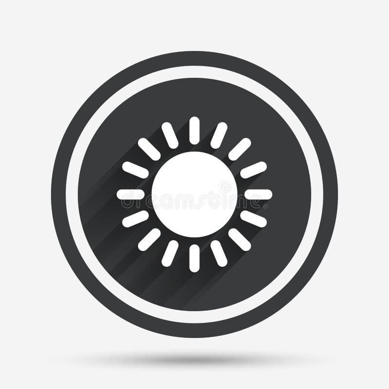 Sun Icon. Sunlight Summer Symbol Stock Vector - Illustration of long ...