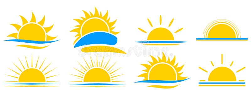Sun Icon. Sunshine Icon. Save Ukraine Stock Vector - Illustration of ...