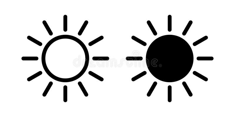 Sun icon, sun symbol. stock vector. Illustration of isolated - 323680244